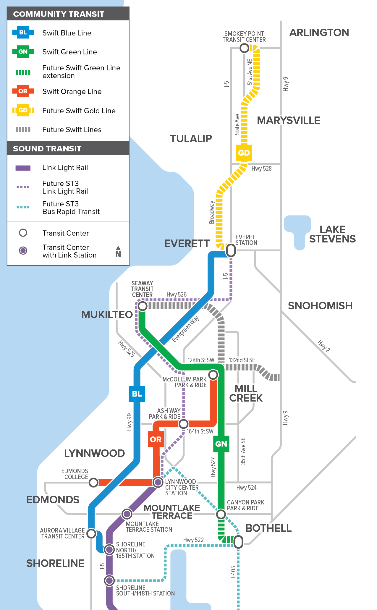 Swift Bus Network | Community Transit